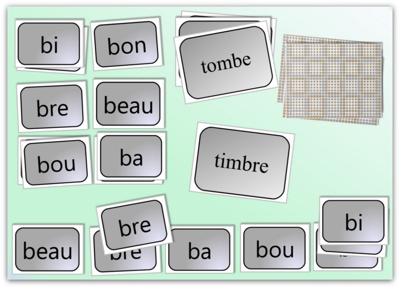 CARTES MOTS POUR TRAVAILLER [b] AU CE1 – Cérianthe en classe