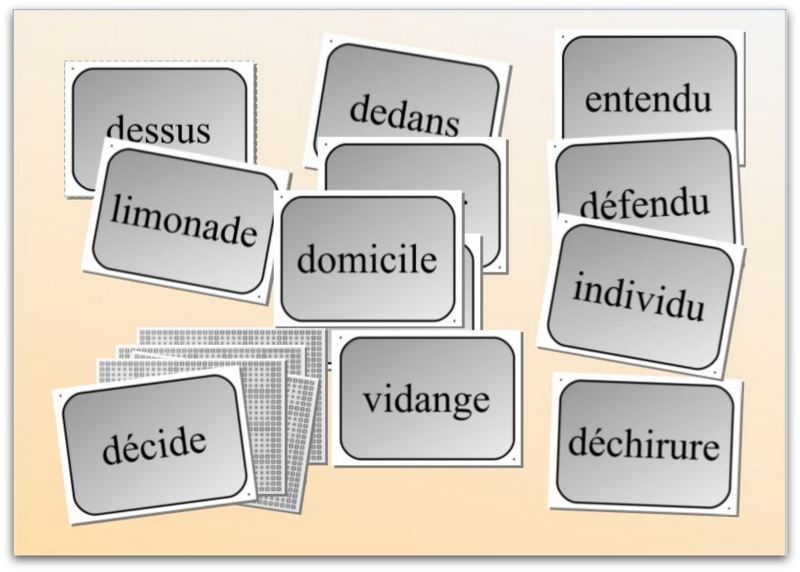 CARTES MOTS POUR TRAVAILLER [d] AU CP CE1 – Cérianthe en classe