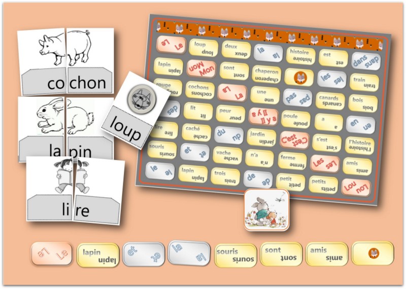 2 JEUX CP AVEC LES MOTS DU LOUP CONTEUR – Cérianthe en classe