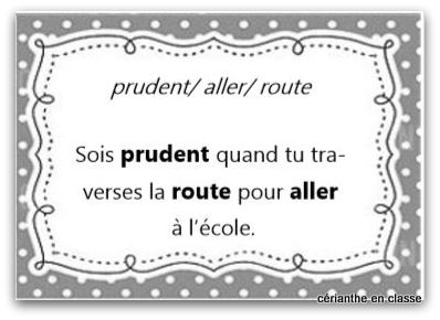 JEU DE COMPRÉHENSION DE LECTURE DÉBUT CE1 – Cérianthe en classe