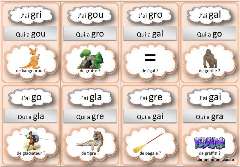LES DIFFÉRENTES VALEURS DE LA LETTRE G AU CE1 – Cérianthe en classe
