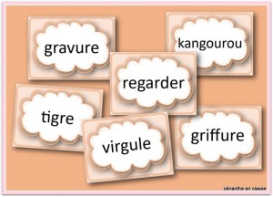 mots en G présentation 2 – Cérianthe en classe