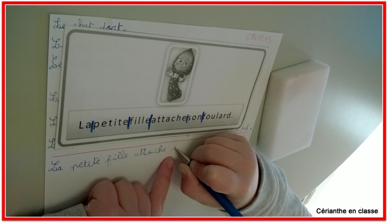 SEGMENTER LES MOTS DANS LA PHRASE – Cérianthe en classe