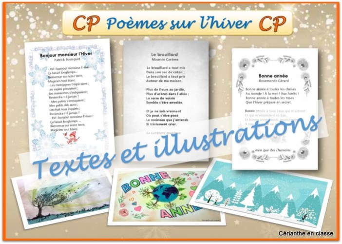 POÈMES AUTOUR DE L’HIVER AU CP – Cérianthe en classe
